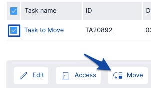 How To Move Tasks to a different Project